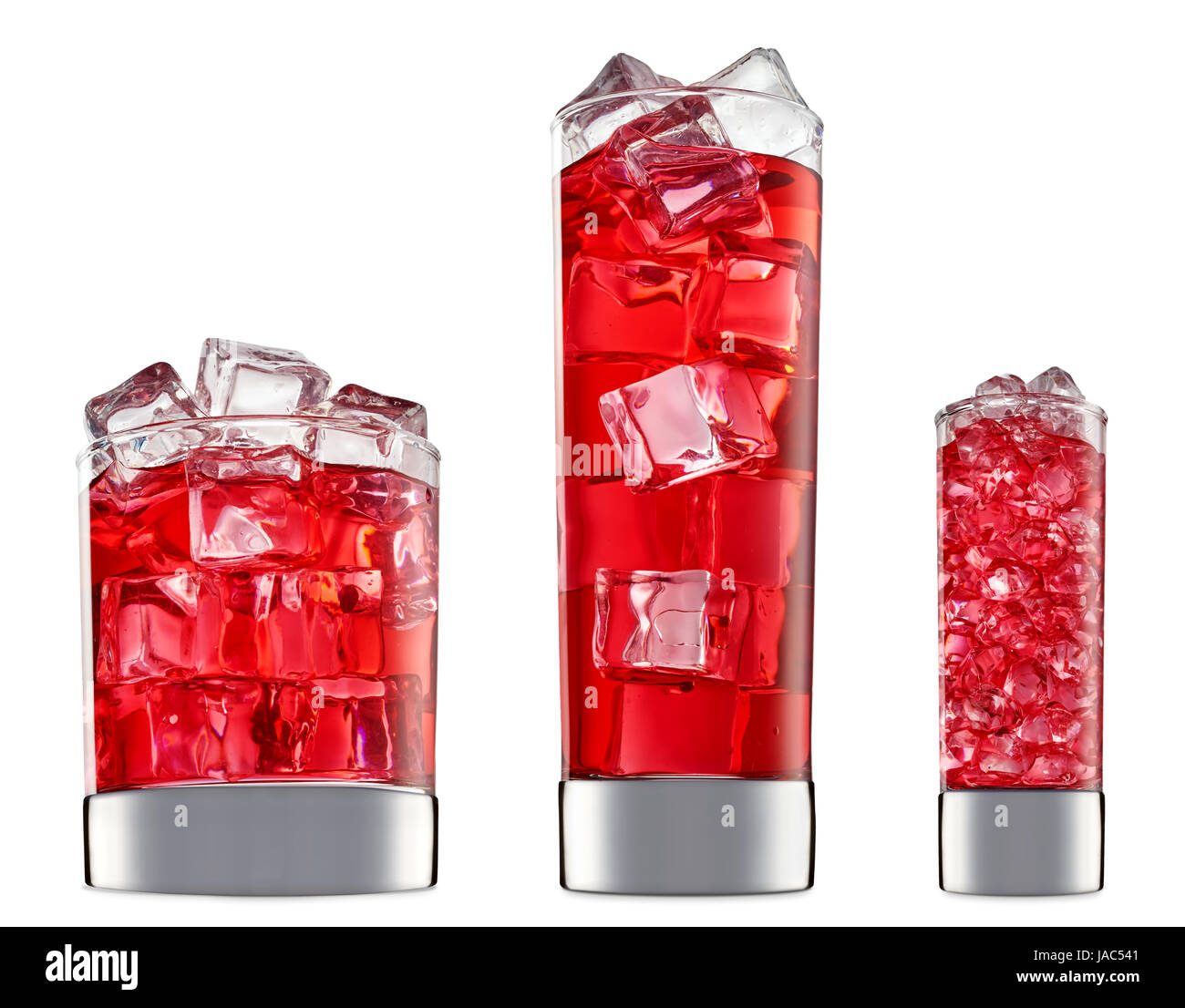 Lemonade ice in crystal glass Cut Out Stock Images & Pictures - Alamy