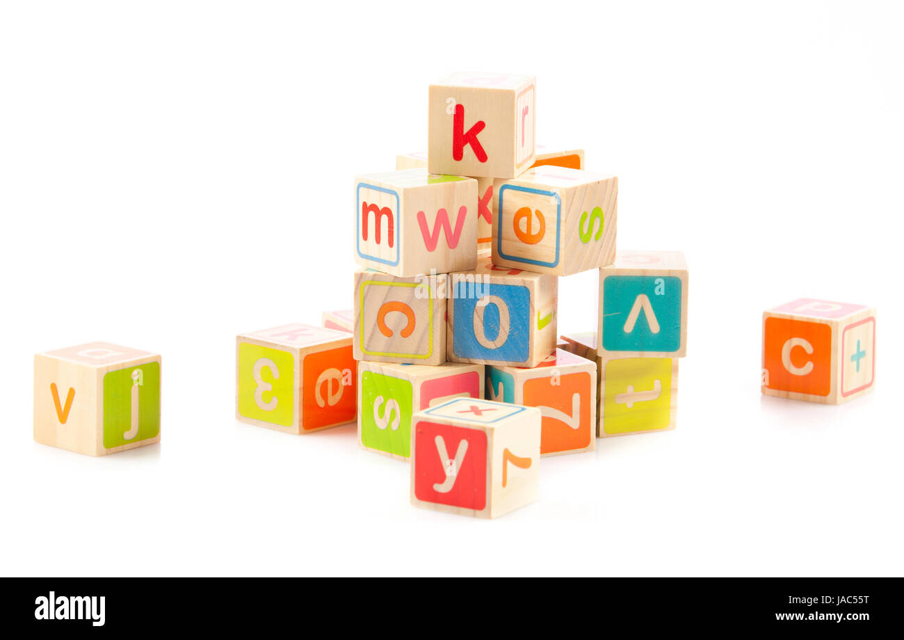 alphabet cubes with letters Stock Photo - Alamy