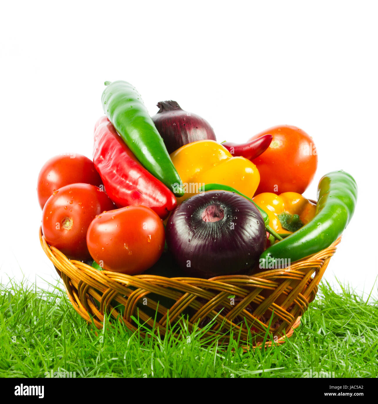 Fresh vegetable isolated on white background. Healthy Eating. Seasonal ...