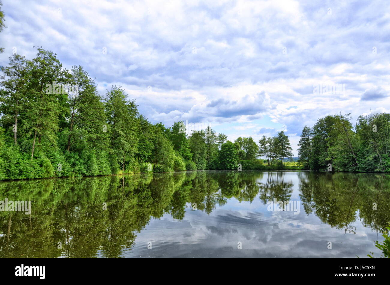 Fulda river in Aueweiher Park in Fulda, Hessen, Germany Stock Photo - Alamy