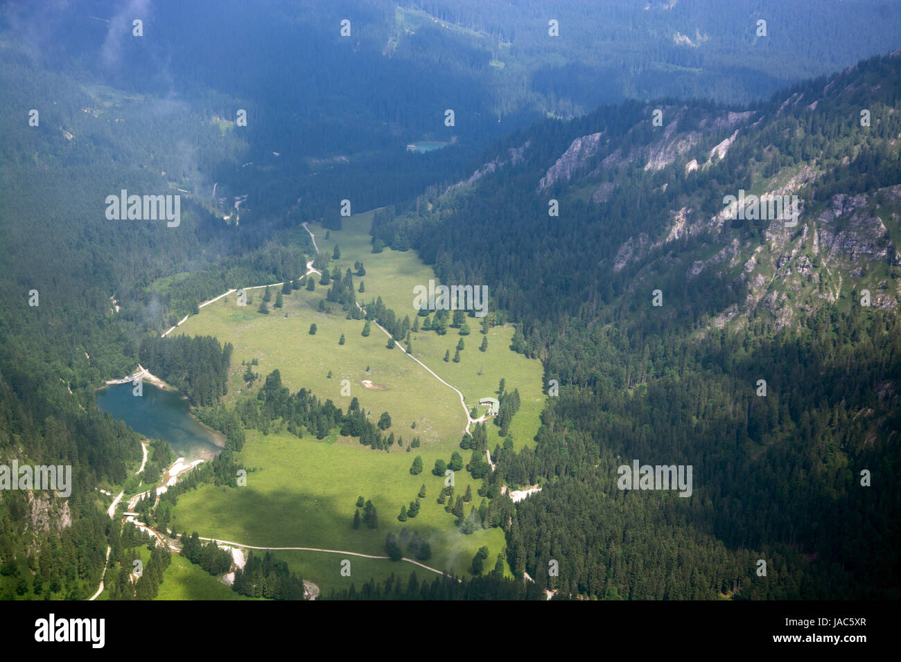 aerial view,alpine foothills Stock Photo - Alamy