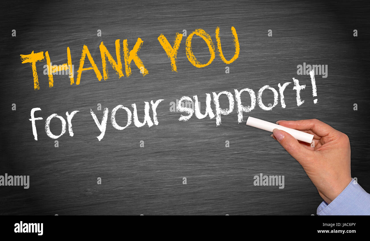 Thank you for your support ! Stock Photo - Alamy