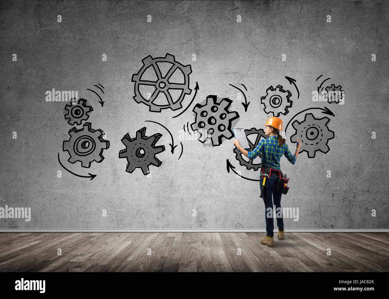 Industrial construction and maintenance Stock Photo - Alamy