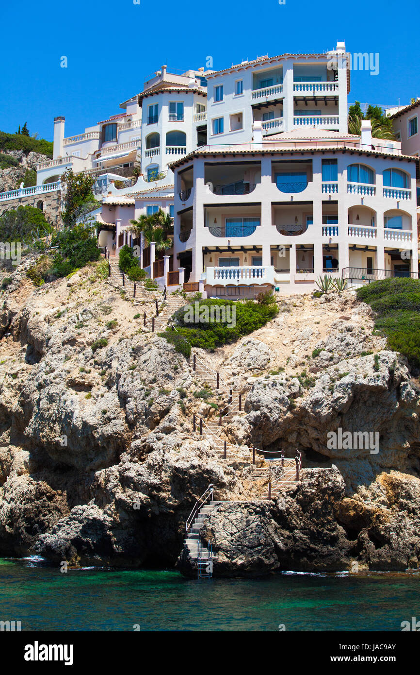 Beautiful spanish houses. Modern resort Stock Photo - Alamy