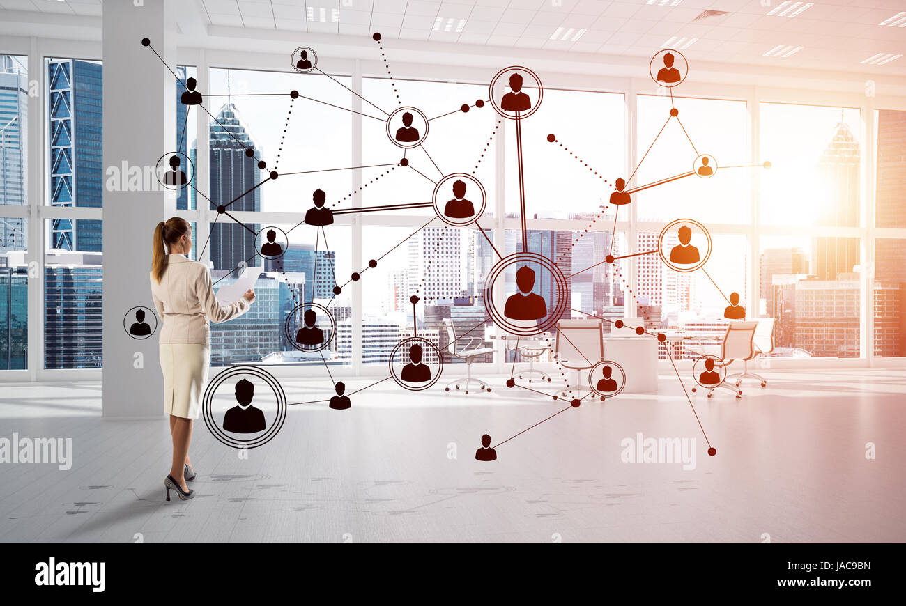 Networking and social communication concept as effective point for ...
