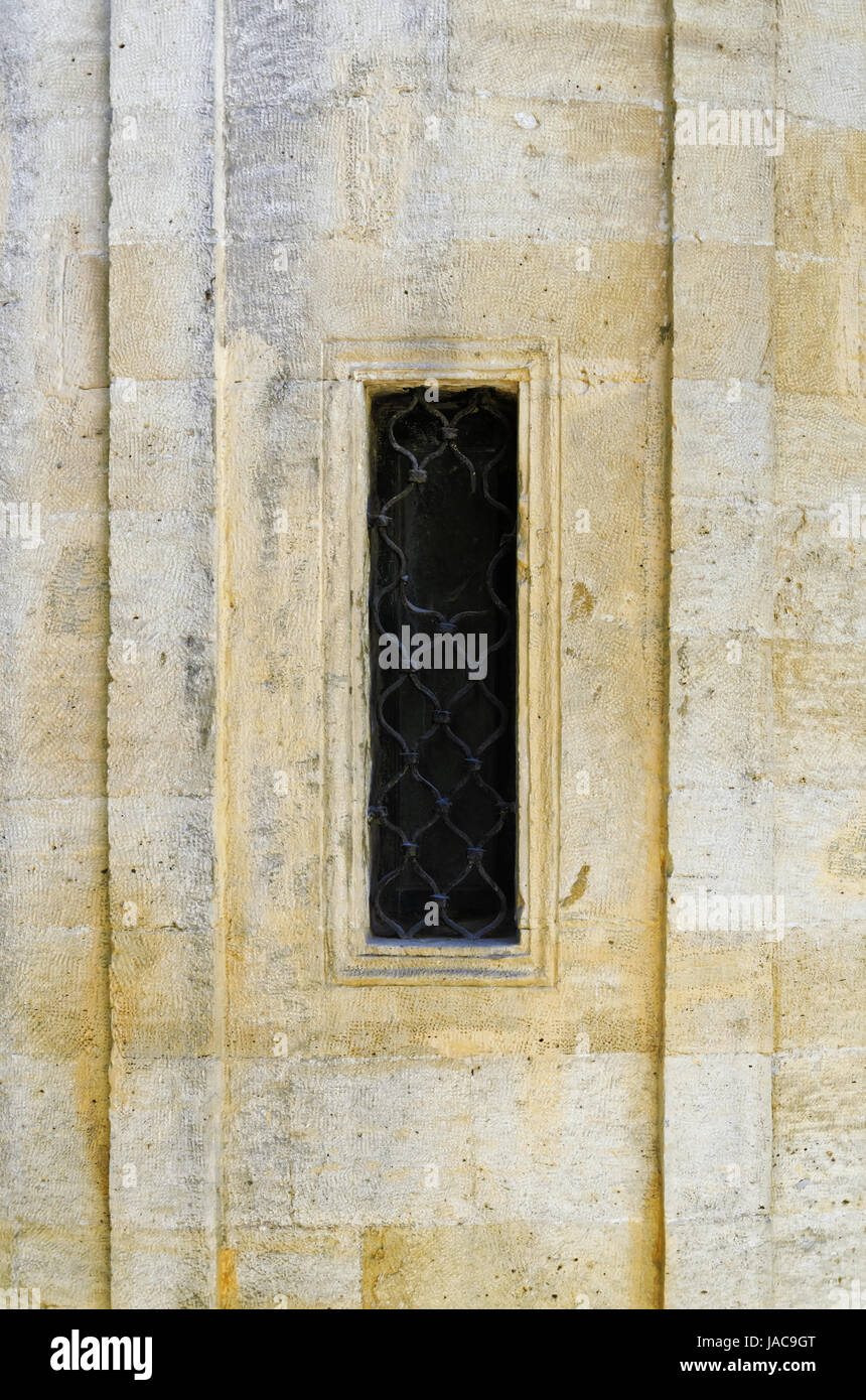 Narrow Window Of The Old House Stock Photo - Alamy