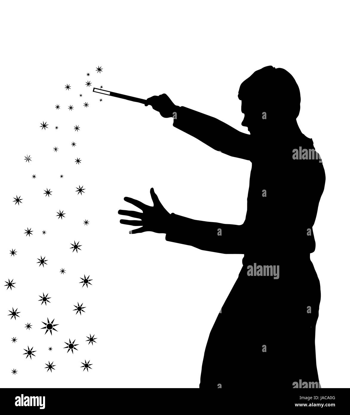 Magic wand casting a spell hi-res stock photography and images - Alamy