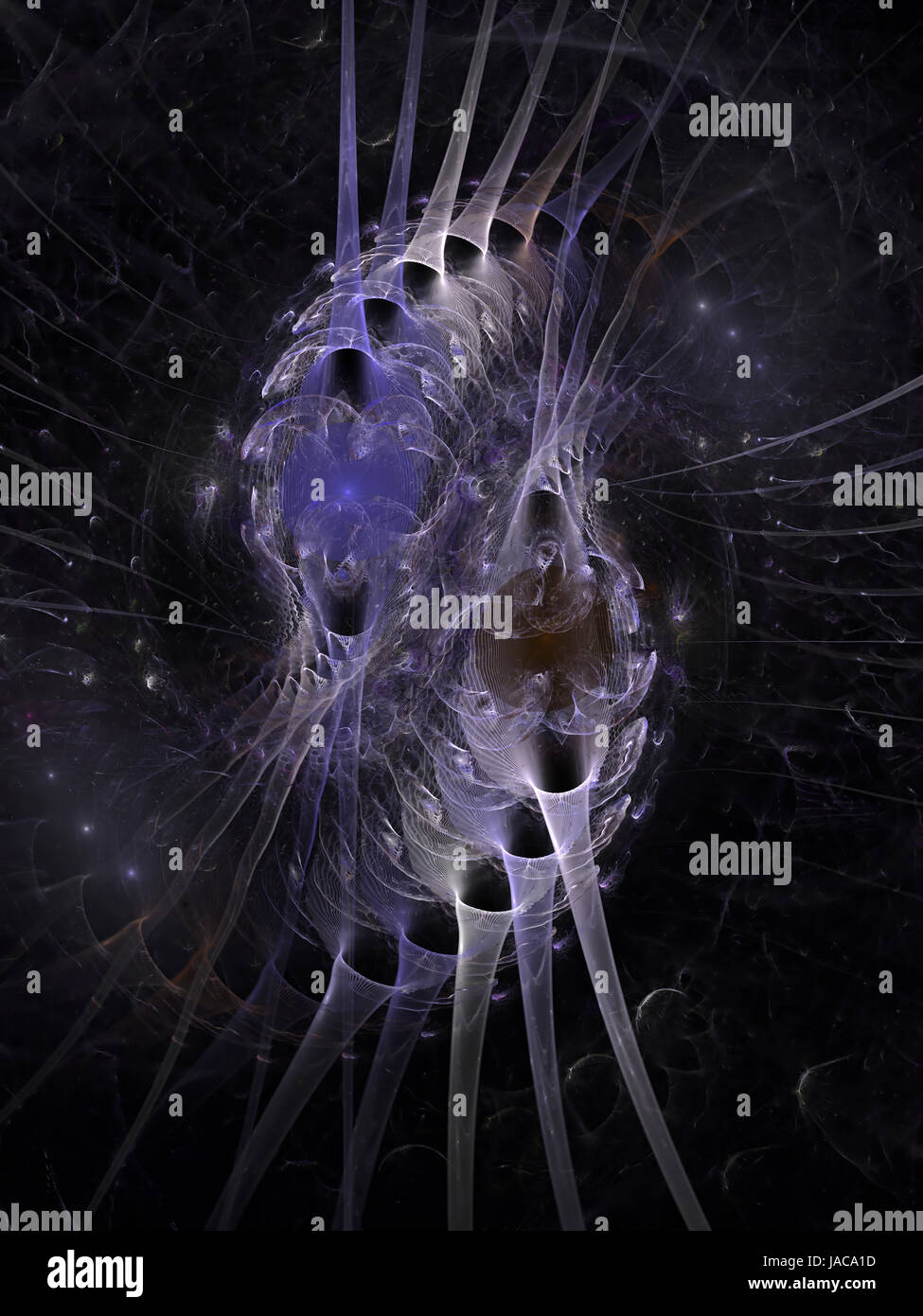 Abstract fractal background reminding to an alien creature or an ...