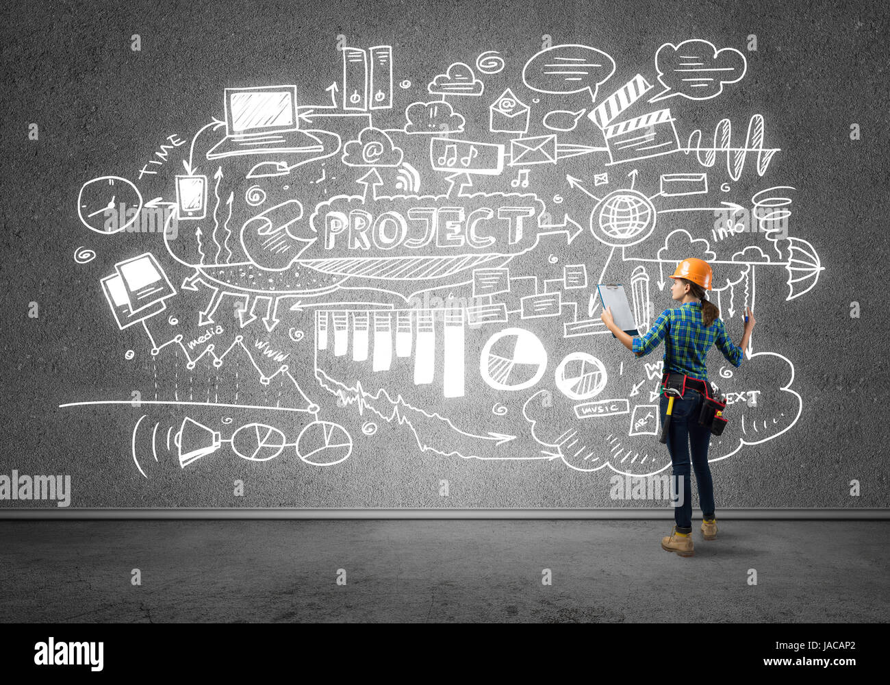 Industrial construction and maintenance Stock Photo - Alamy