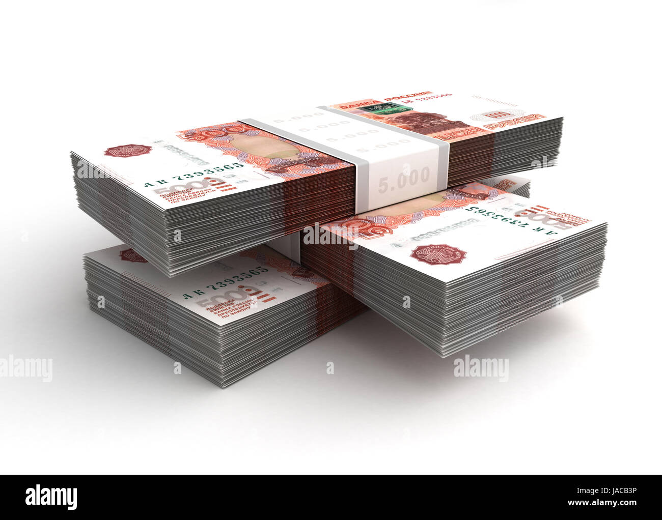 Stack of Ruble Stock Photo - Alamy