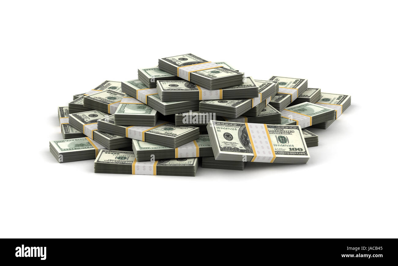 Stack of Dollar Stock Photo - Alamy