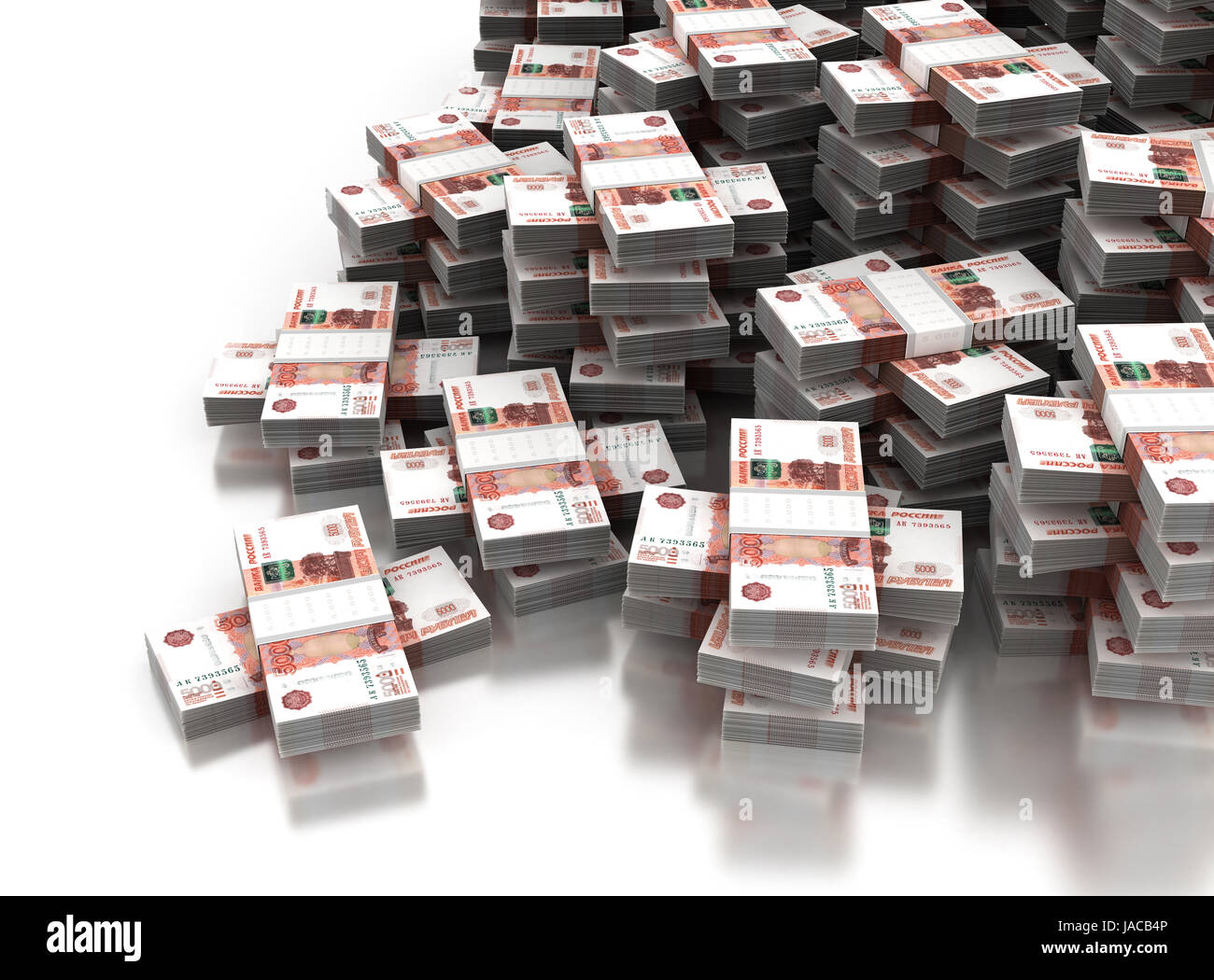 Stack of Ruble Stock Photo - Alamy