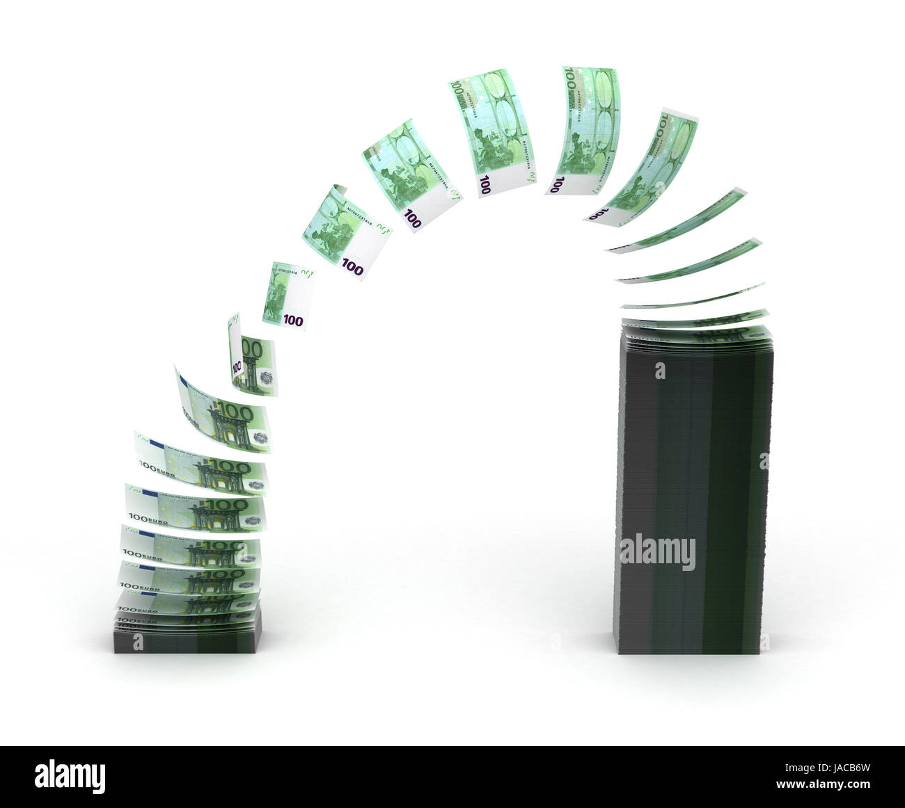 Euro Transfer (isolated with clipping path Stock Photo - Alamy