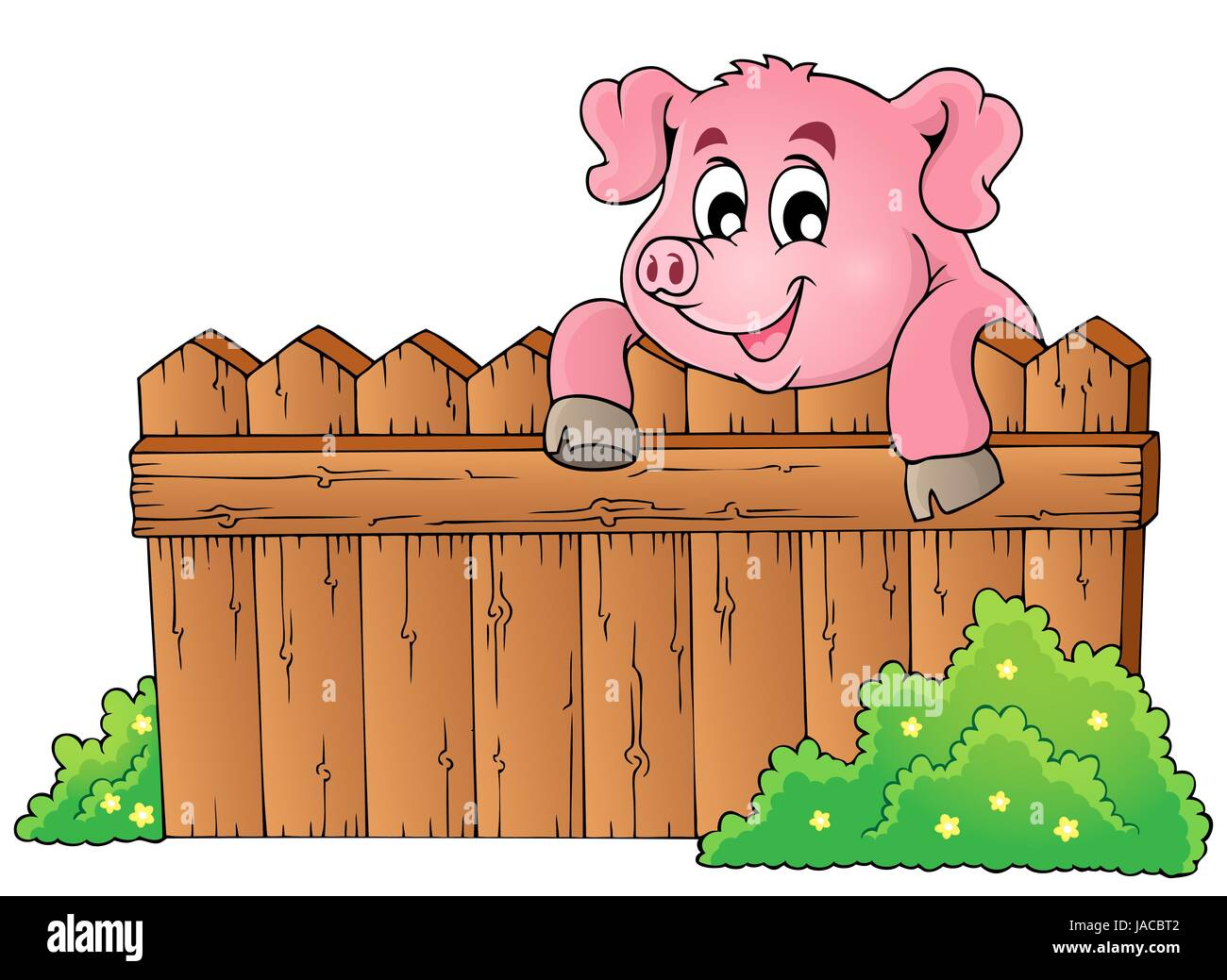 Pig theme image 3 - picture illustration Stock Photo - Alamy