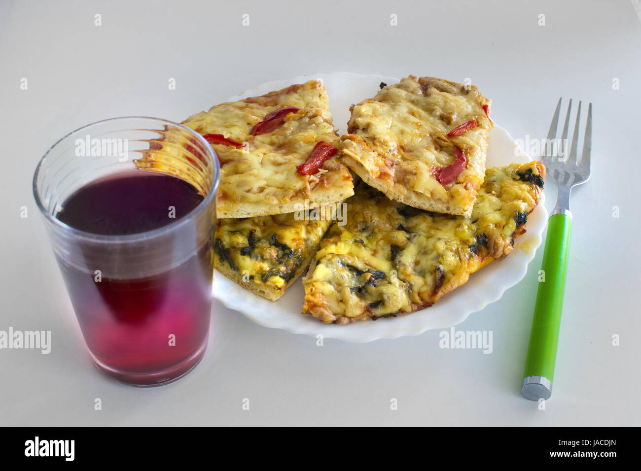 pizza eating pizza Stock Photo - Alamy