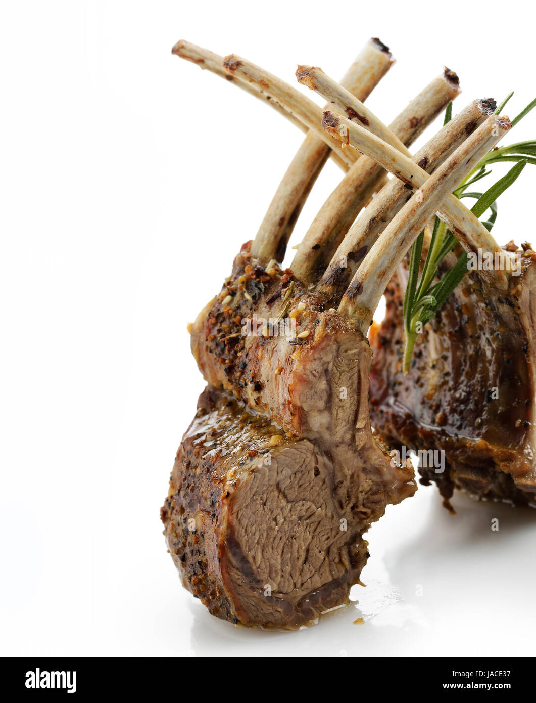 Racks roasted lamb ribs hi-res stock photography and images - Alamy