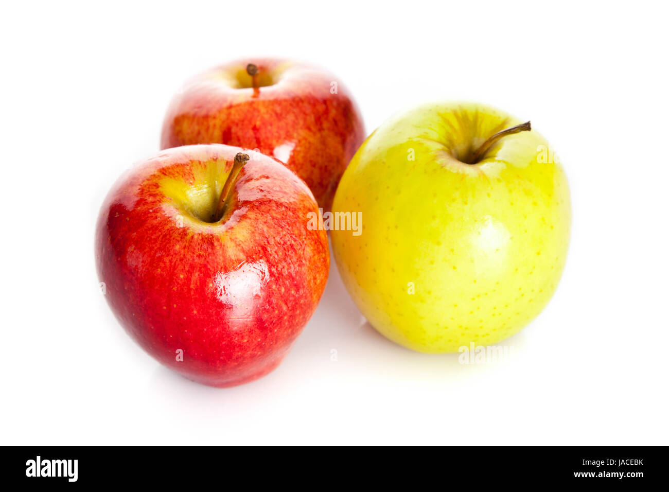 fresh colorful apples isolated on white background Stock Photo - Alamy
