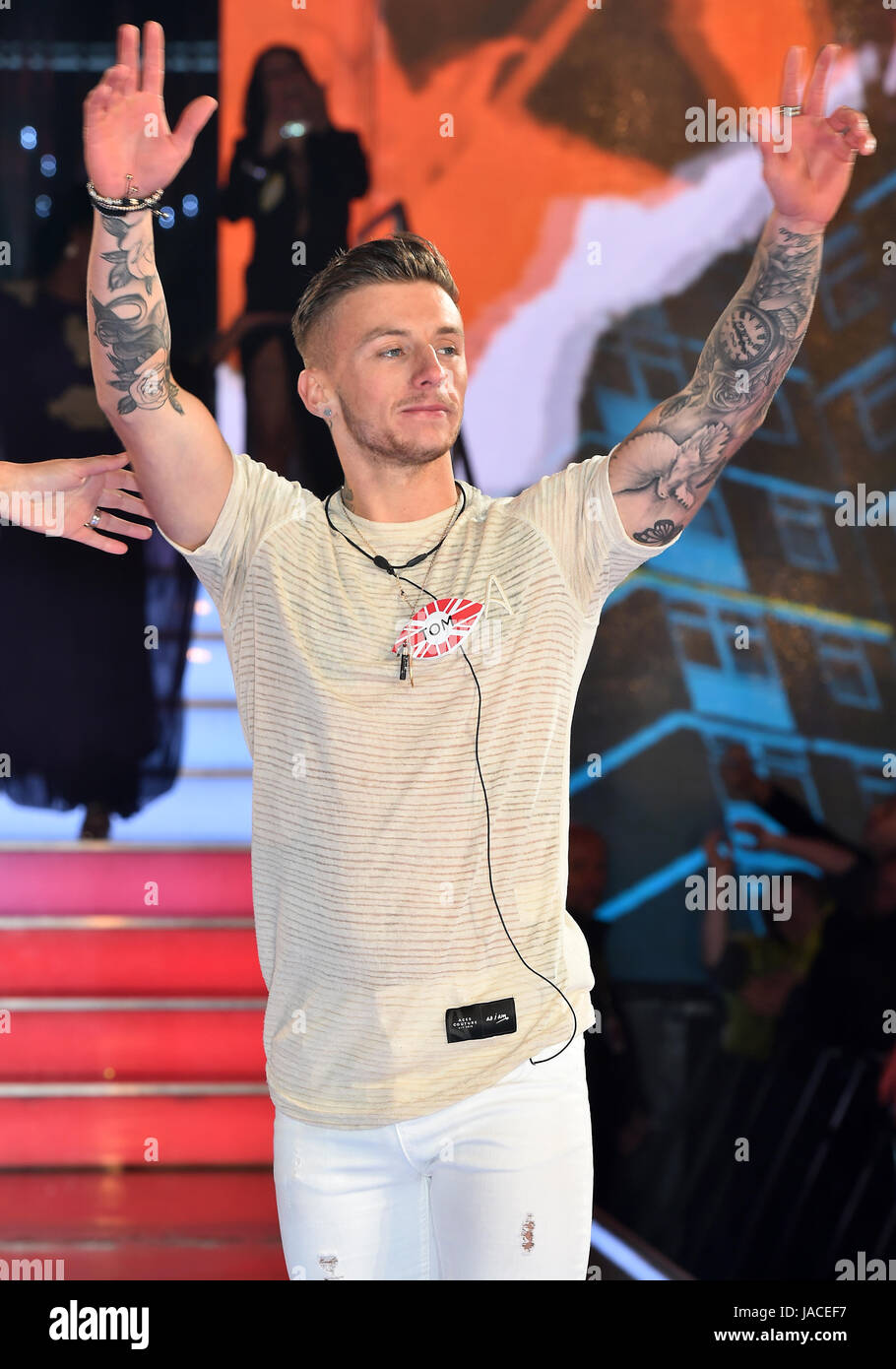 Tom Barber arriving at The Big Brother Launch 2017 at Elstree Studios ...