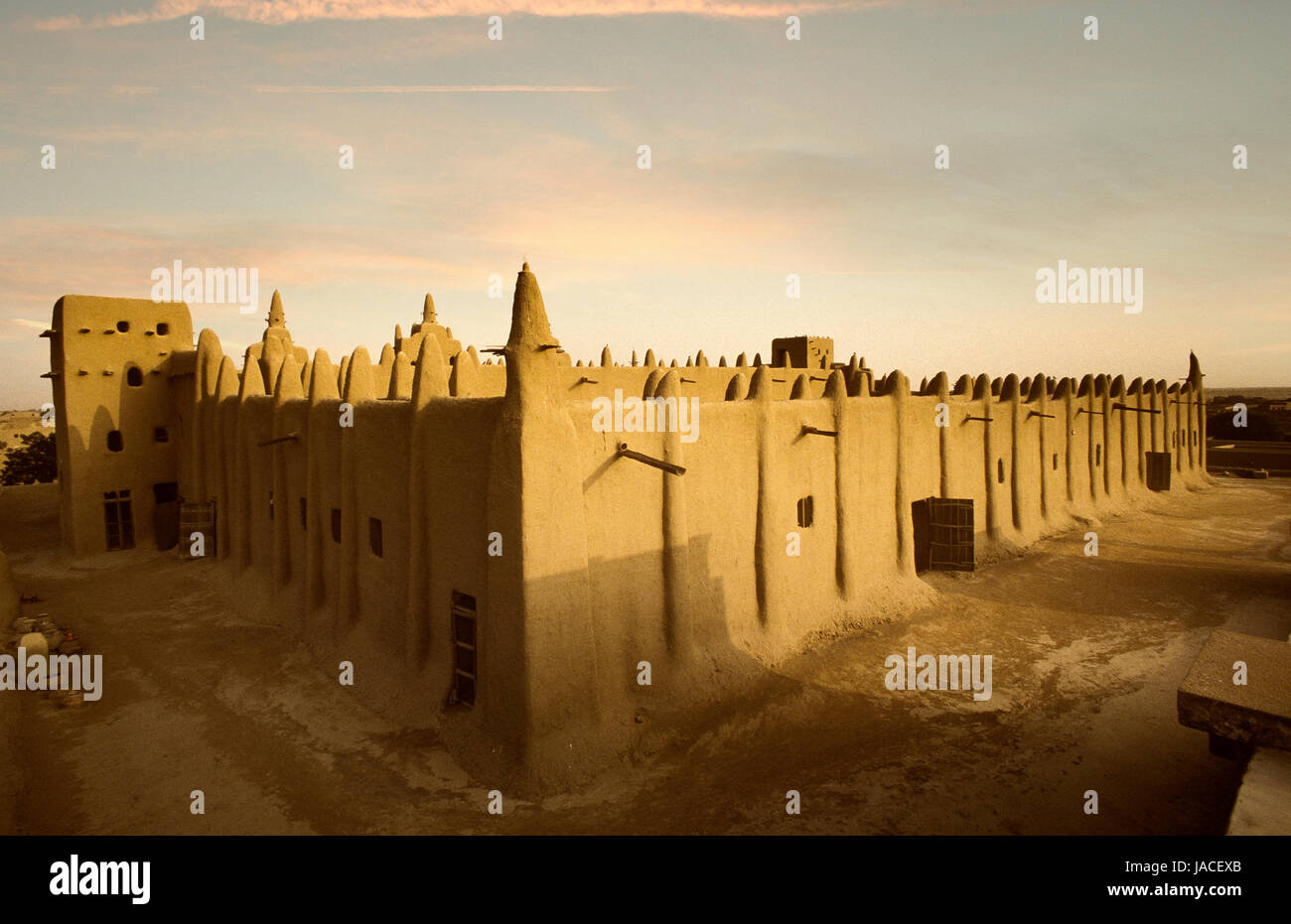 Mali, West Africa, Djenne - impressive mosques built entirely of clay ...