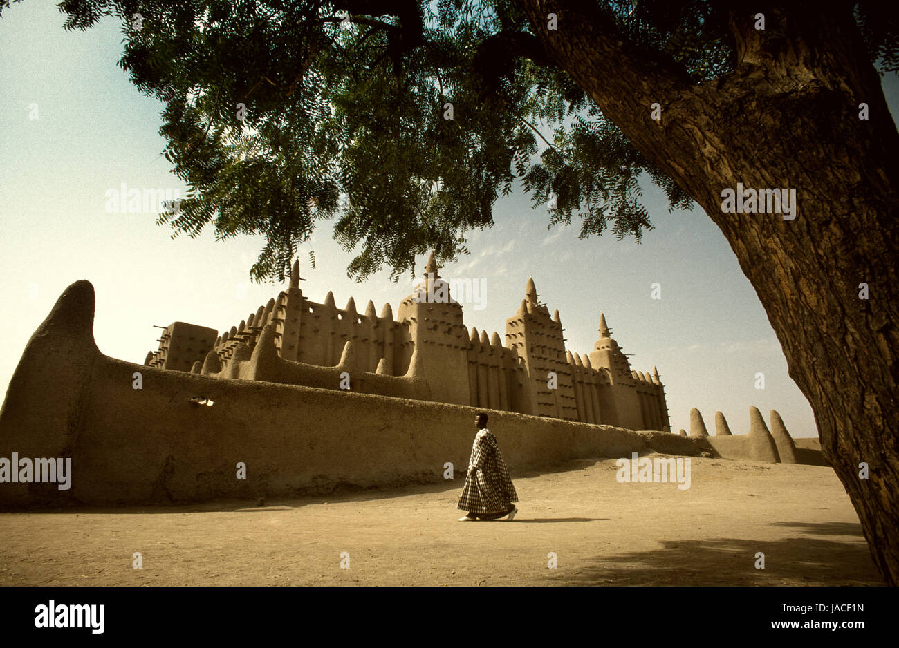 Mali, West Africa, Djenne - impressive mosques built entirely of clay ...