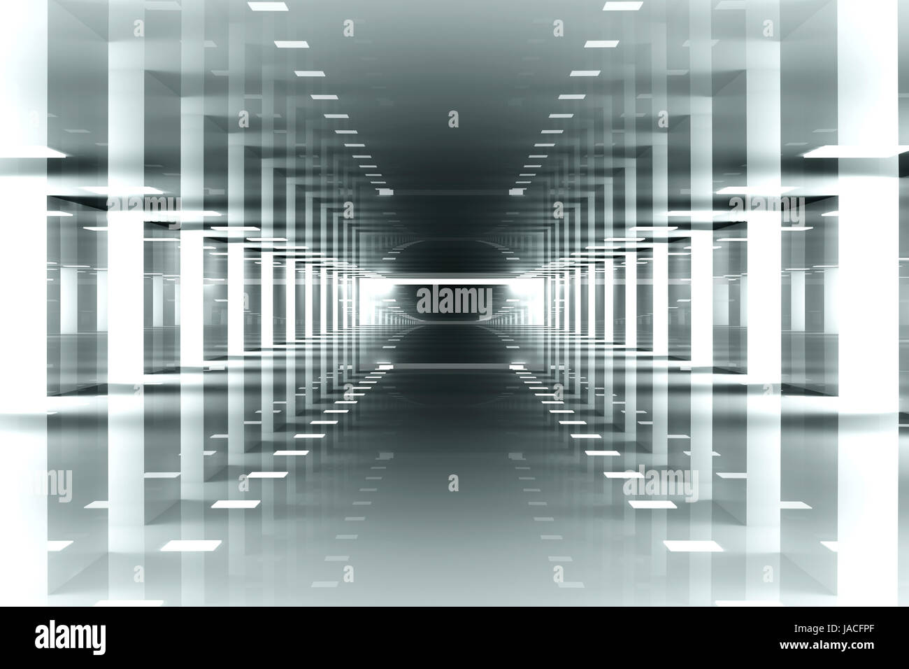 A modern hallway interior. 3d illustration Stock Photo - Alamy