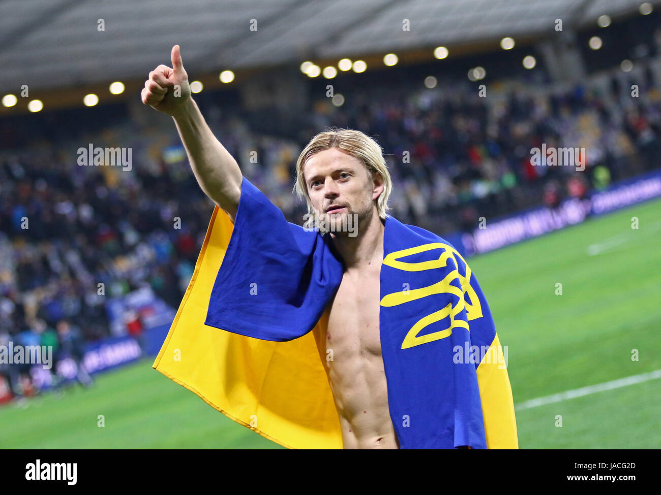MARIBOR, SLOVENIA - NOVEMBER 17, 2015: Anatoliy Tymoshchuk of Ukraine ...