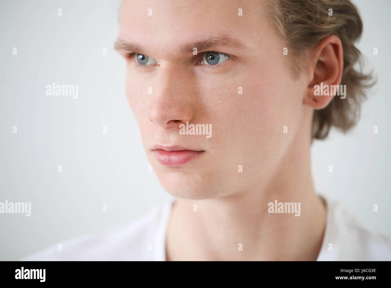 White shirt in male hi-res stock photography and images - Alamy