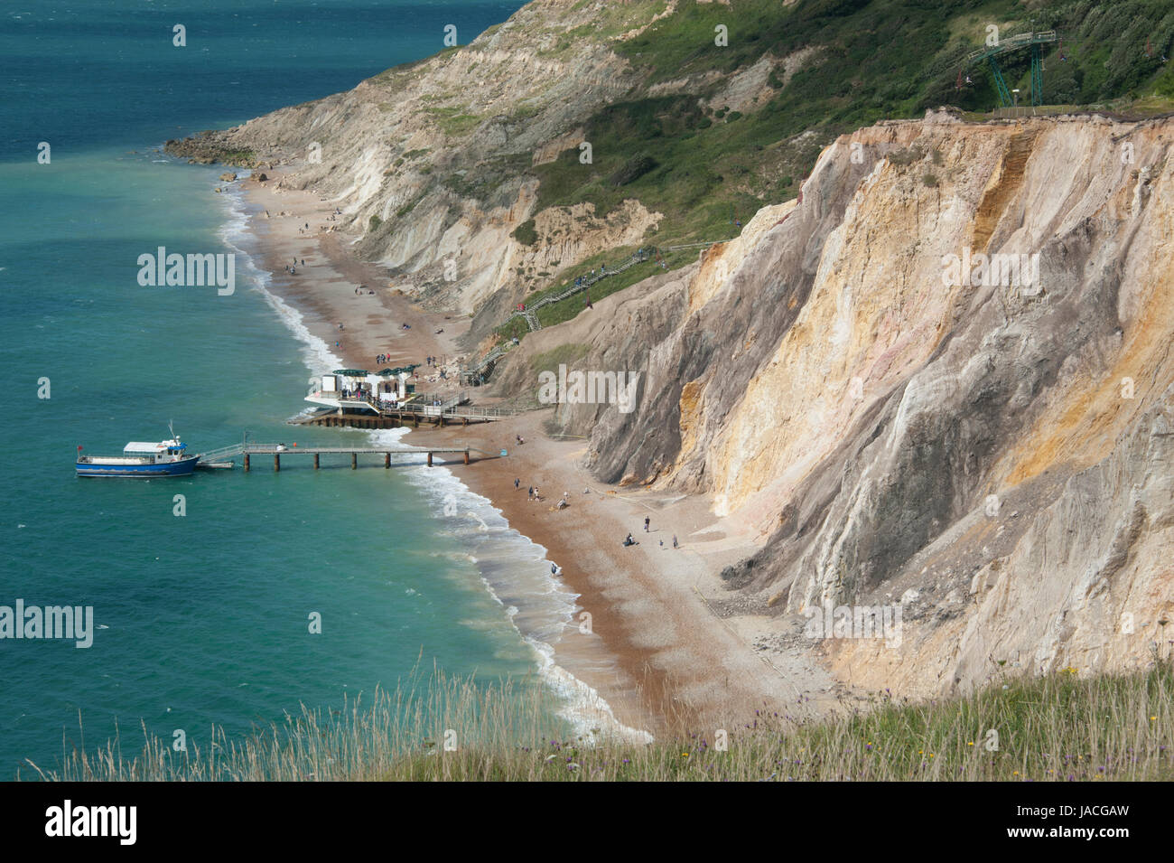 Alum Bay, Isle of Wight, UK Stock Photo - Alamy