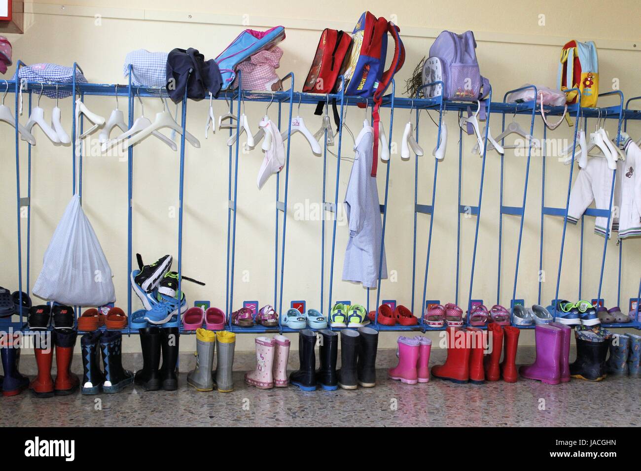 Inside of a kindergarten preschool classroom Stock Photo - Alamy