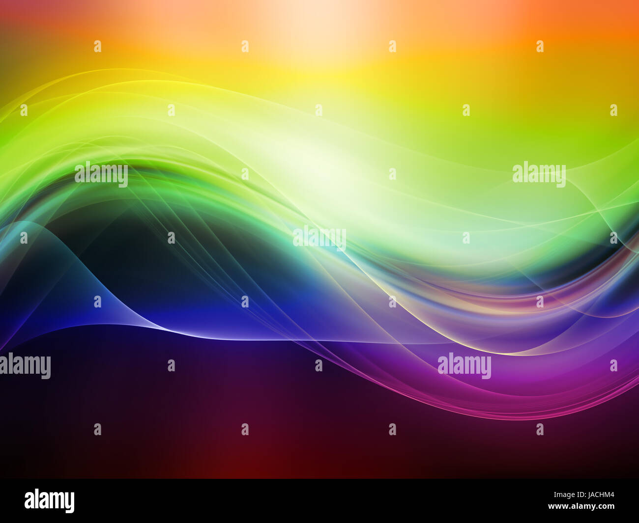 Fractal Wave series. Arrangement of fractal sine waves and color on the ...