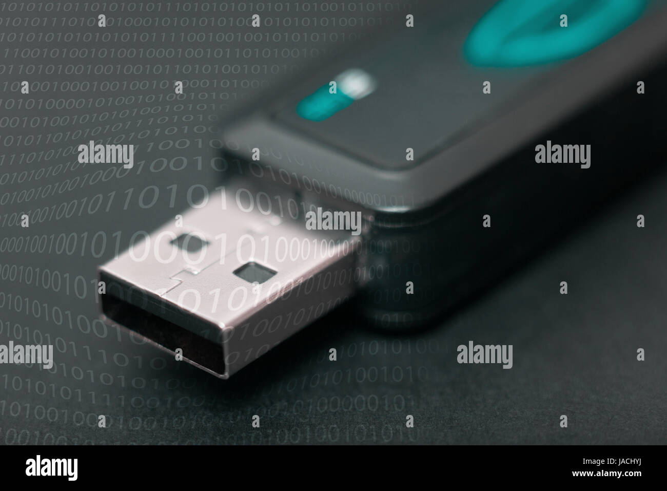 Detail of pendrive in black background Stock Photo - Alamy