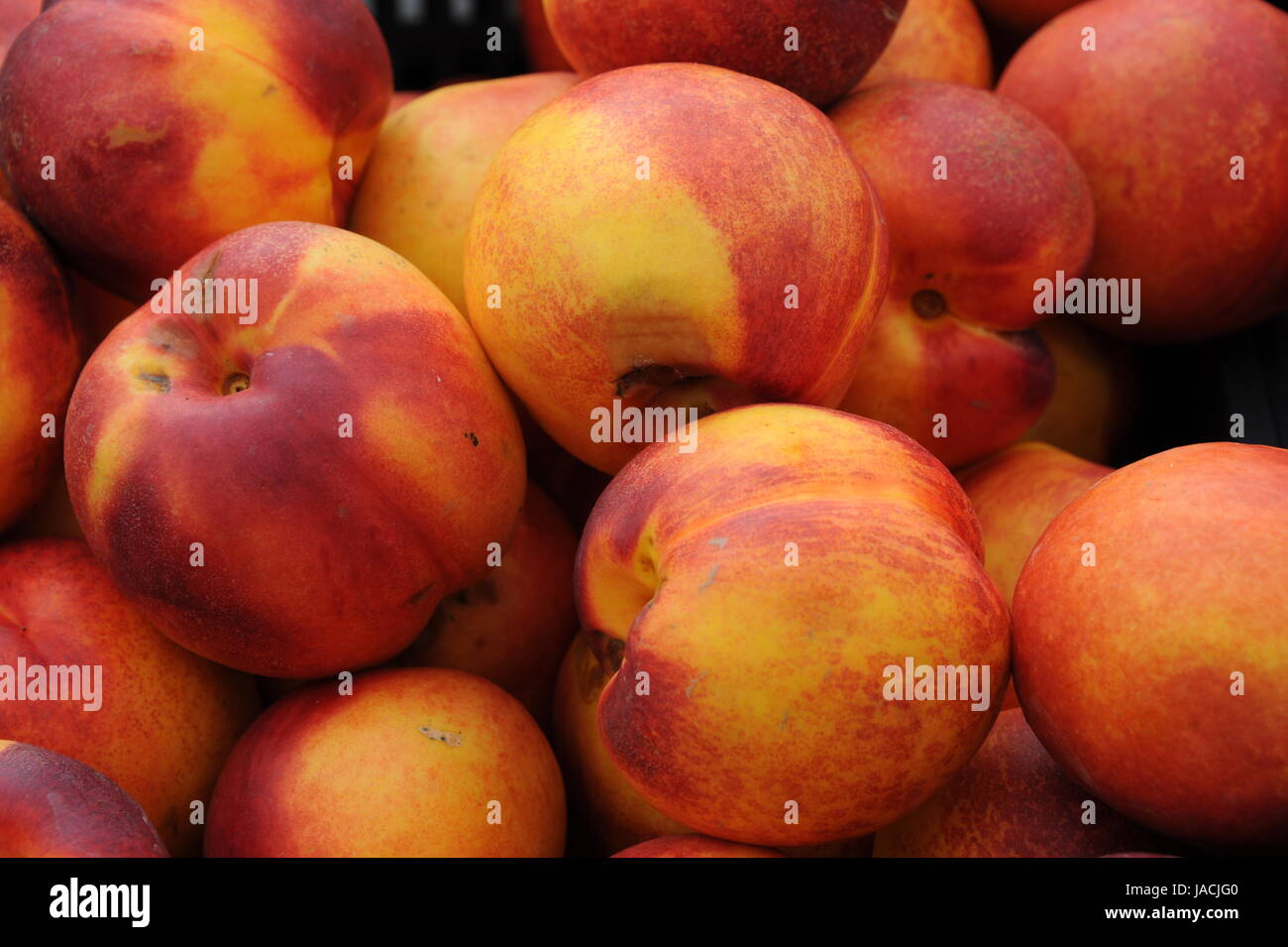 spain - week market - peach Stock Photo - Alamy