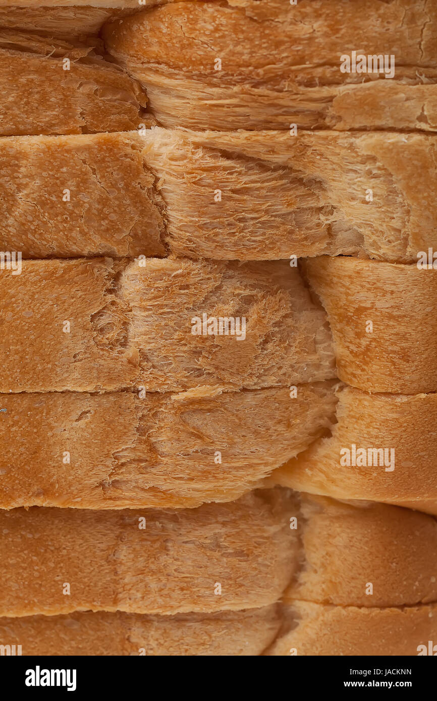 Brown bread stack Stock Photo - Alamy