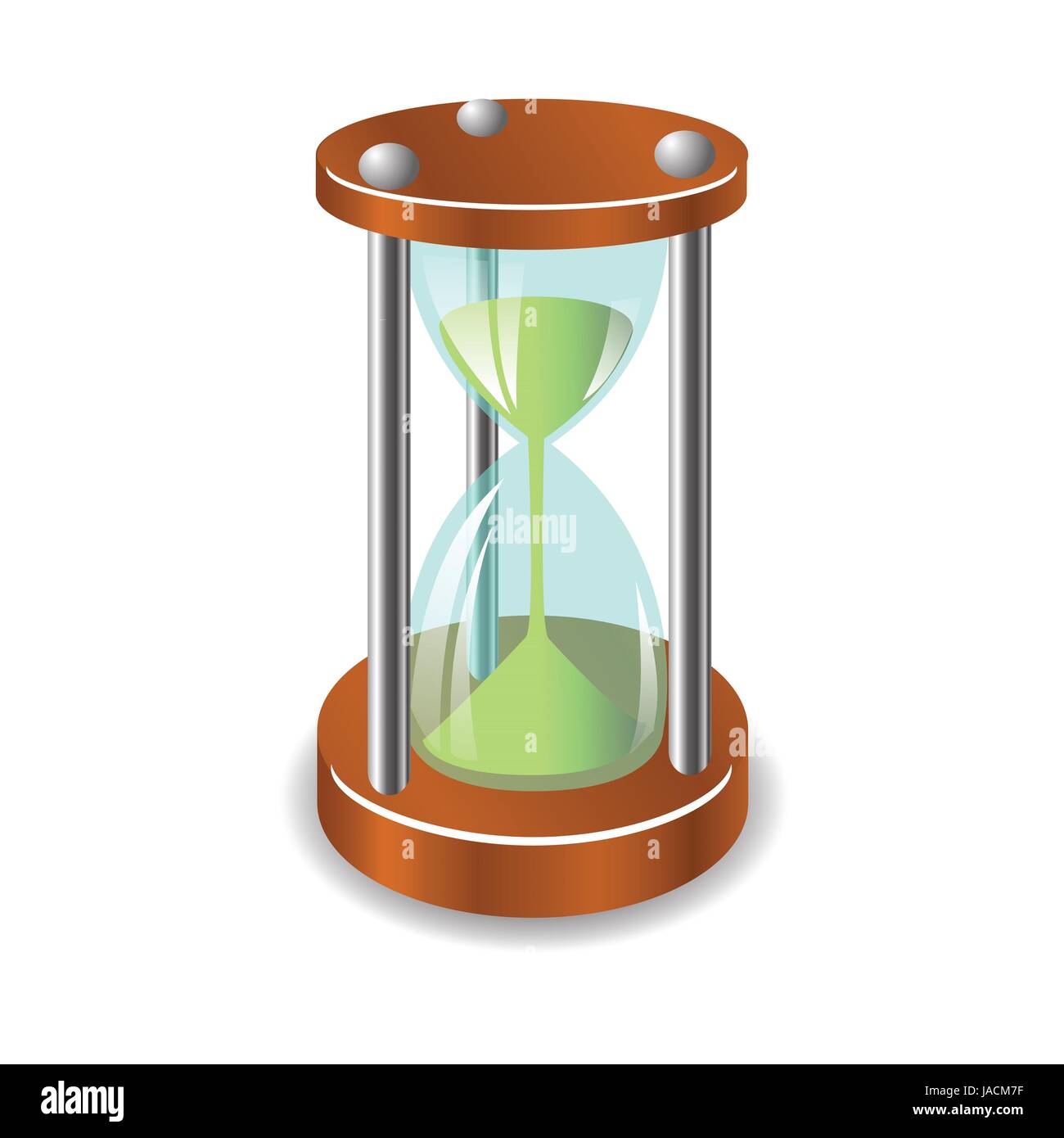 colorful illustration with old sandclock for your design Stock Photo ...