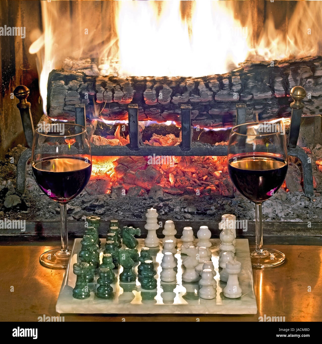 Play chess drinking red wine hi-res stock photography and images - Alamy