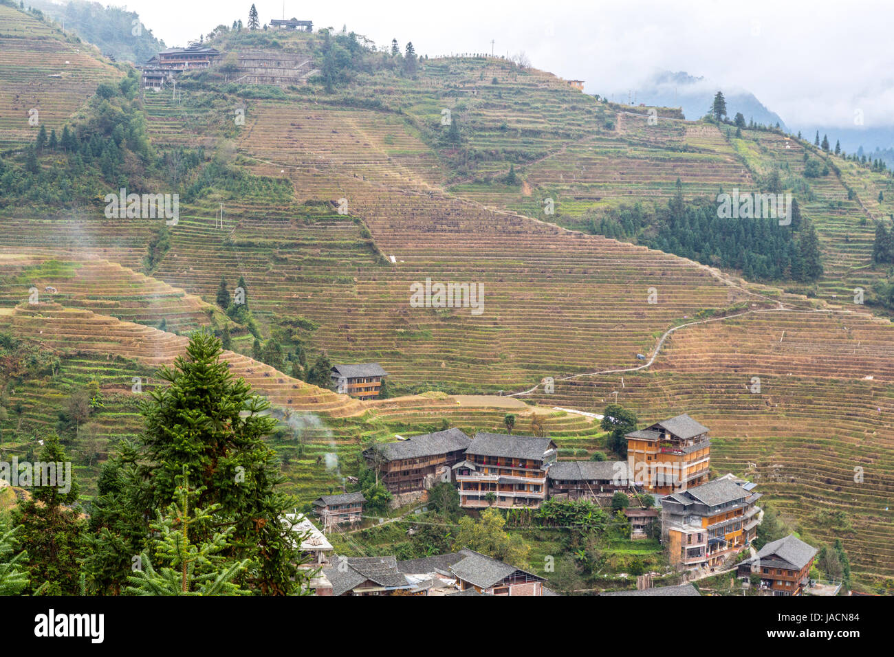 Chinese rice terraces hi-res stock photography and images - Alamy