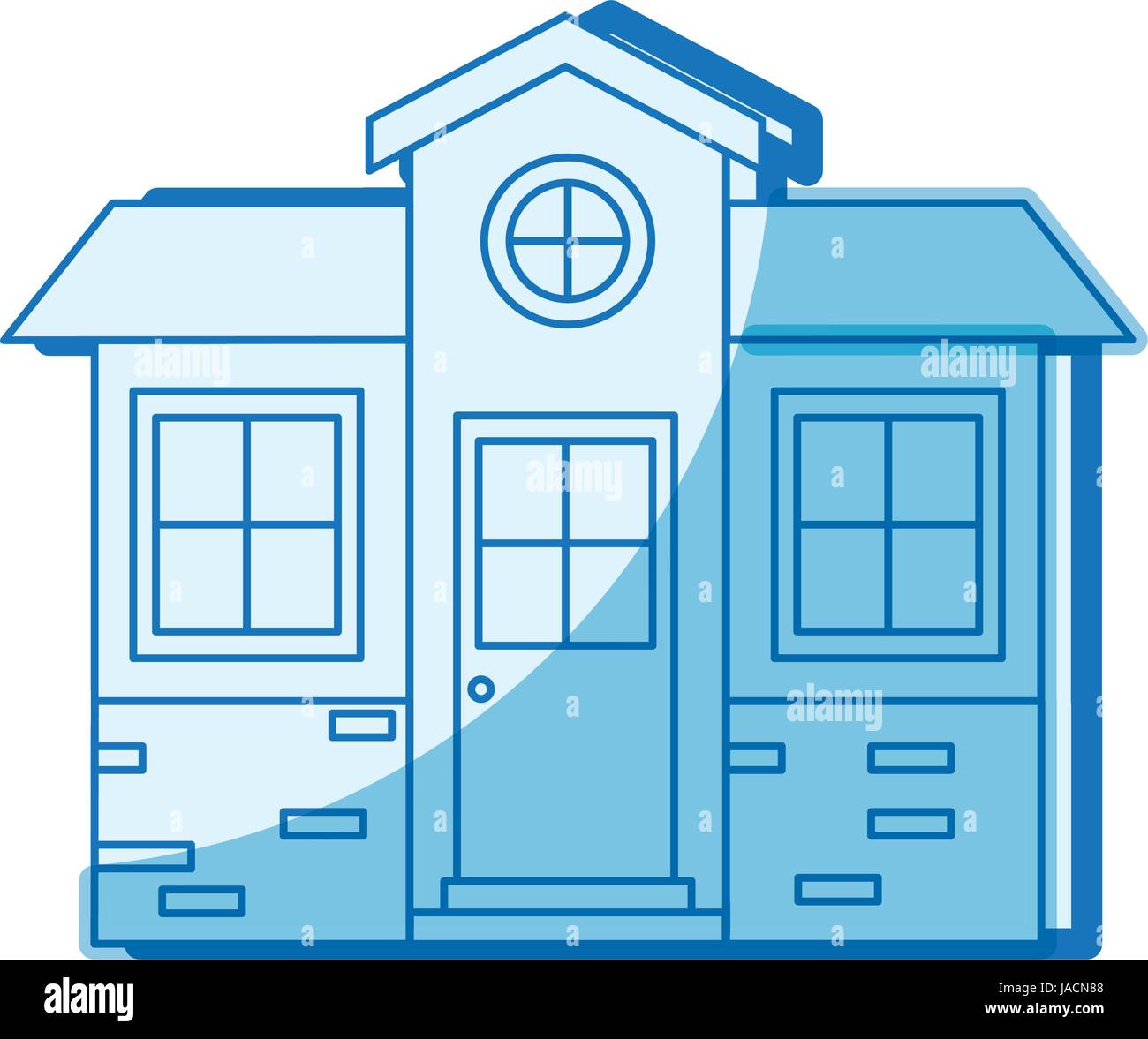 Old building facade renovation Stock Vector Images - Alamy