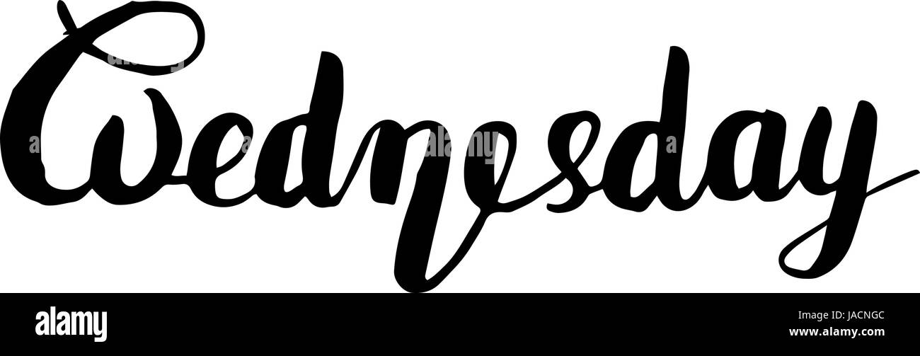 Wednesday vector vectors hi-res stock photography and images - Alamy