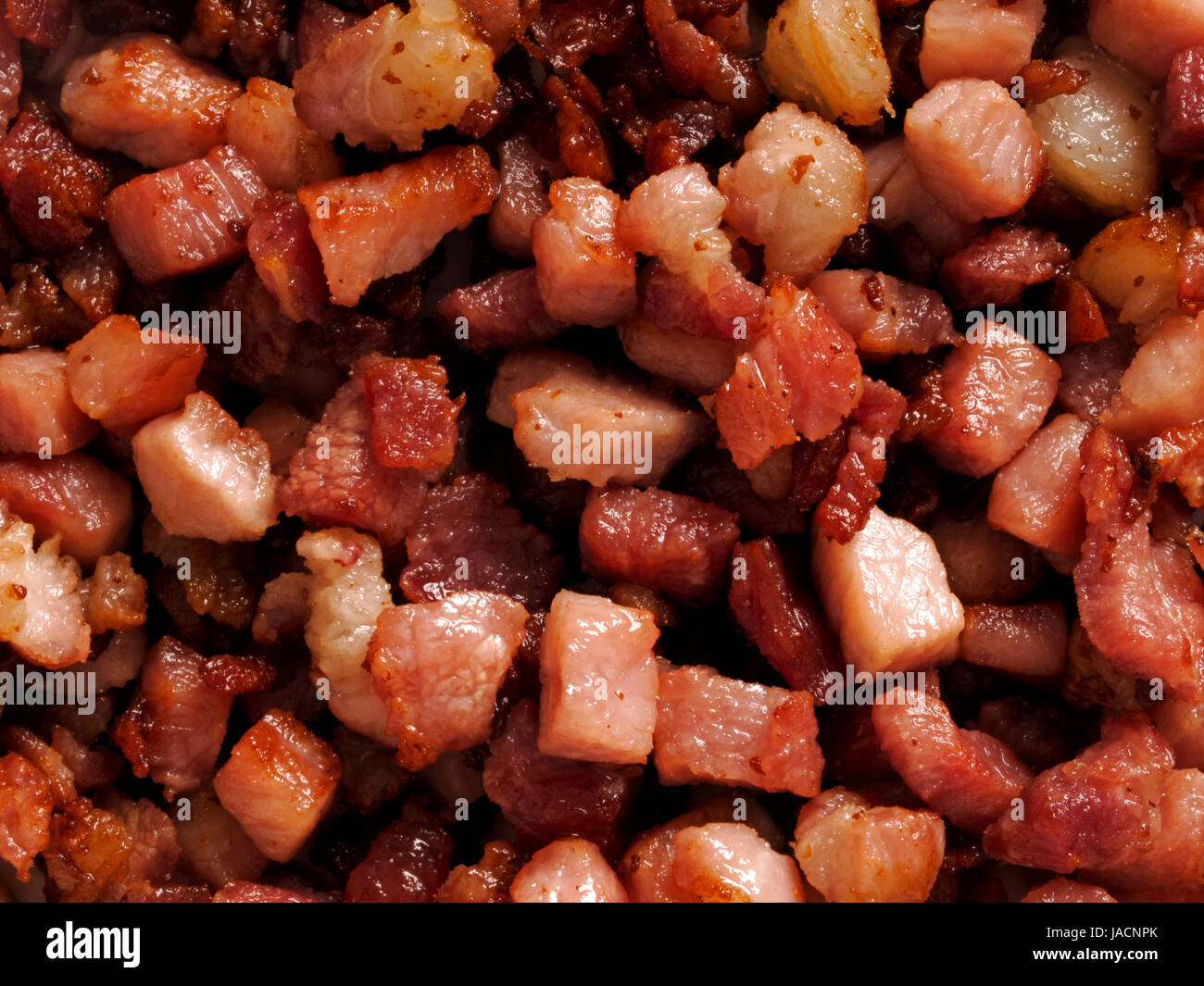 close up of bacon bits food background Stock Photo - Alamy