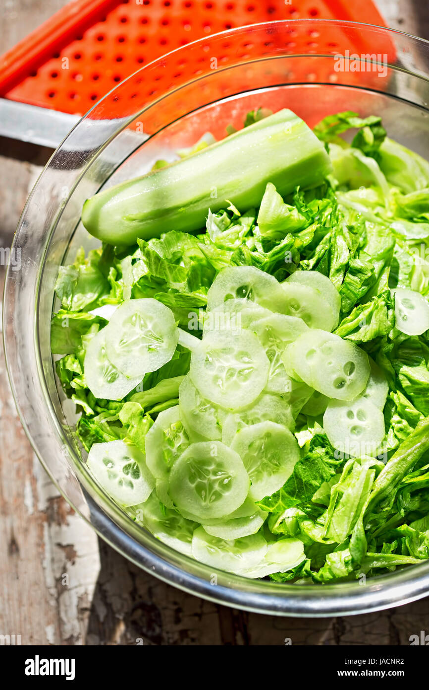 Prepared iceberg lettuce hi-res stock photography and images - Alamy