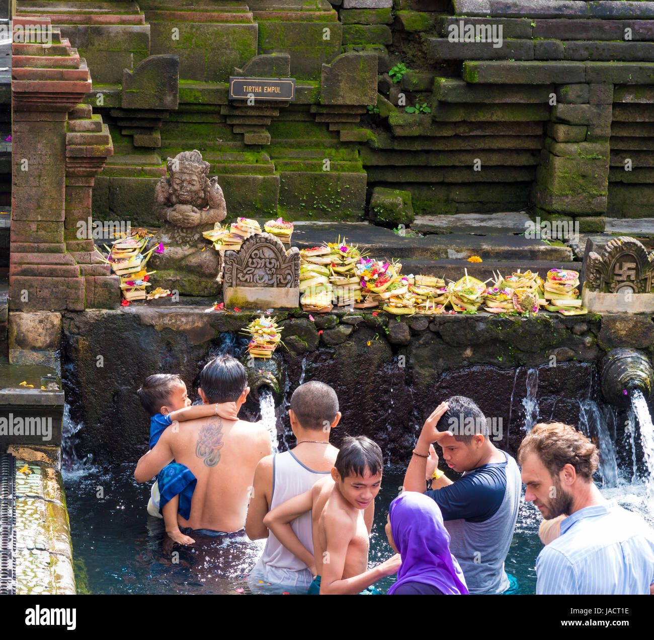 Bali, Indonesia - May 1, 2017: Tirta Empul Temple is a Hindu Balinese ...