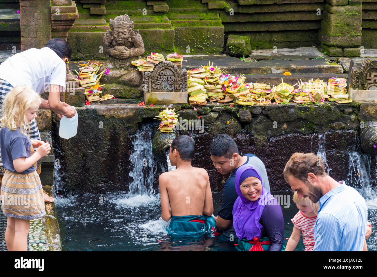 Bali, Indonesia - May 1, 2017: Tirta Empul Temple is a Hindu Balinese ...