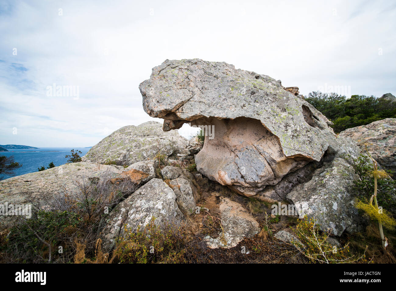 Amazing stone on the coasts of Sardinia. Italy Stock Photo - Alamy