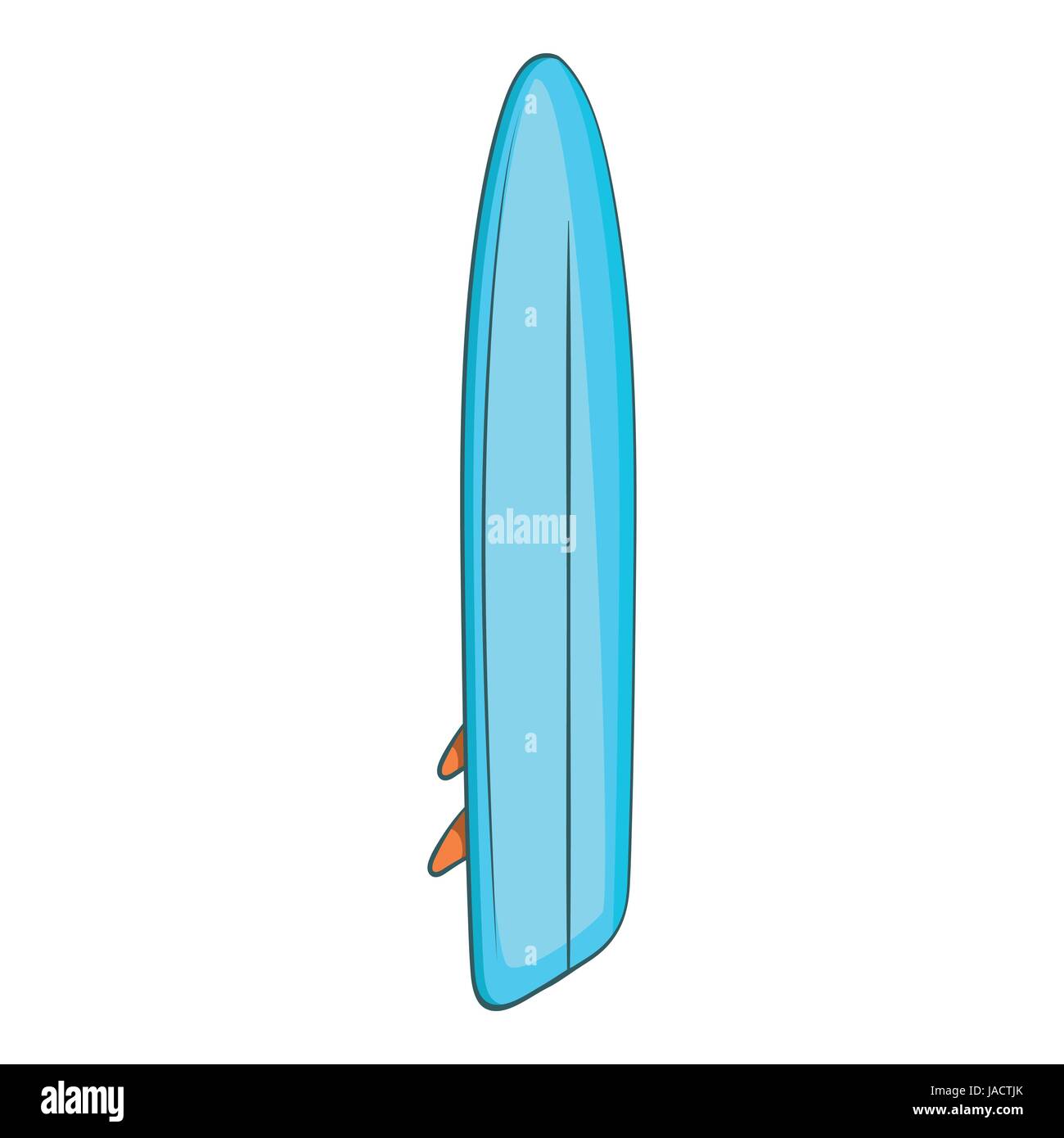 Surfboard icon. Cartoon illustration of surfboard vector icon for web ...