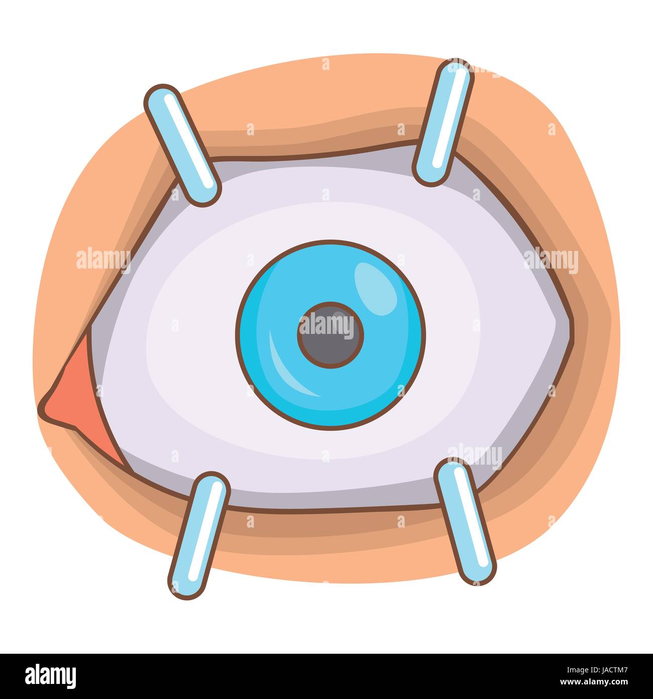 Eye procedure icon. Cartoon illustration of eye vector icon for web ...