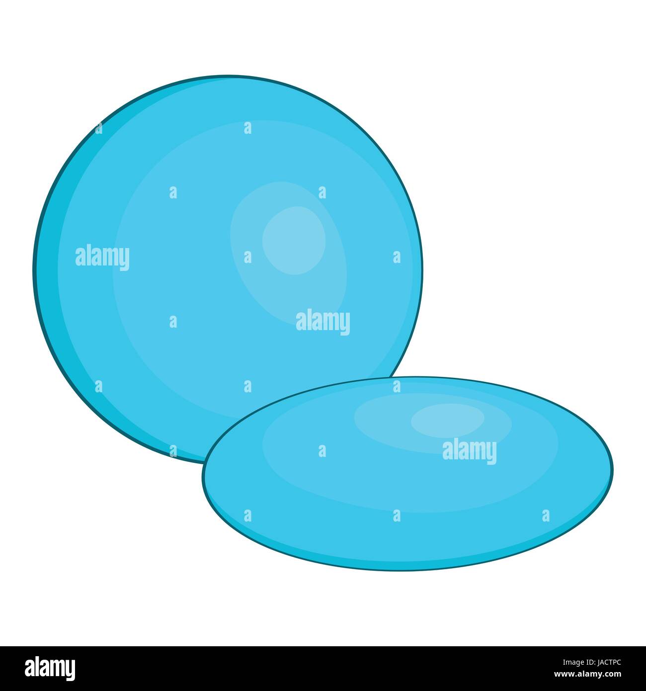 Contact lens icon. Cartoon illustration of contact lens vector icon for ...