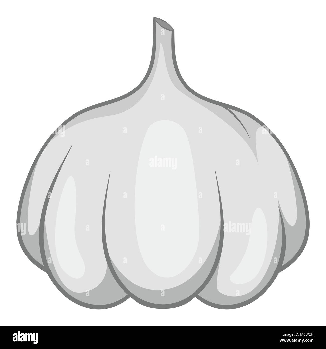 Garlic bulb icon. Cartoon illustration of garlic vector icon for web ...