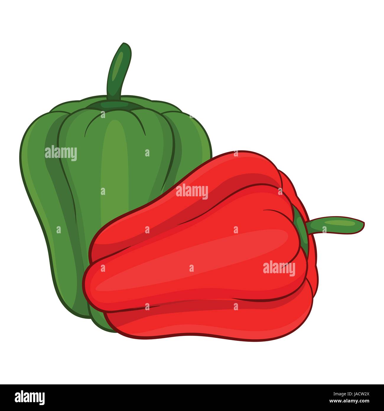 Paprika icon. Cartoon illustration of paprica vector icon for web ...