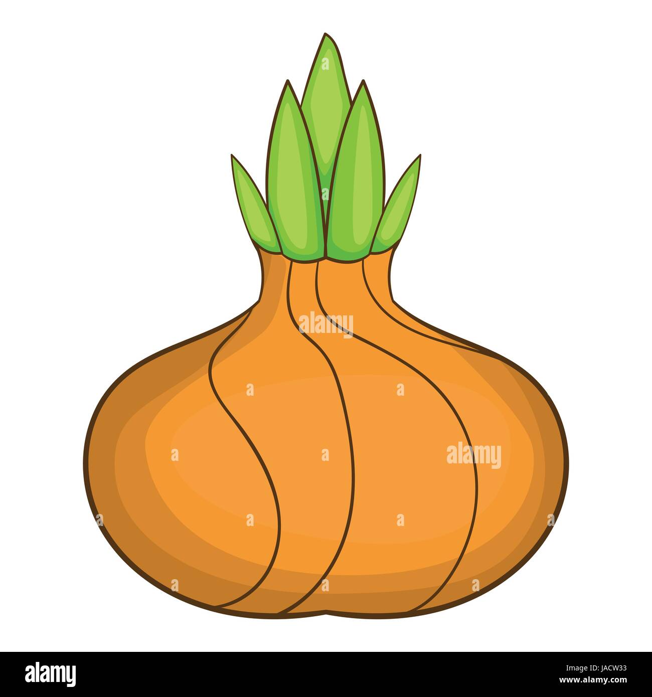 Onion icon. Cartoon illustration of onion vector icon for web design ...