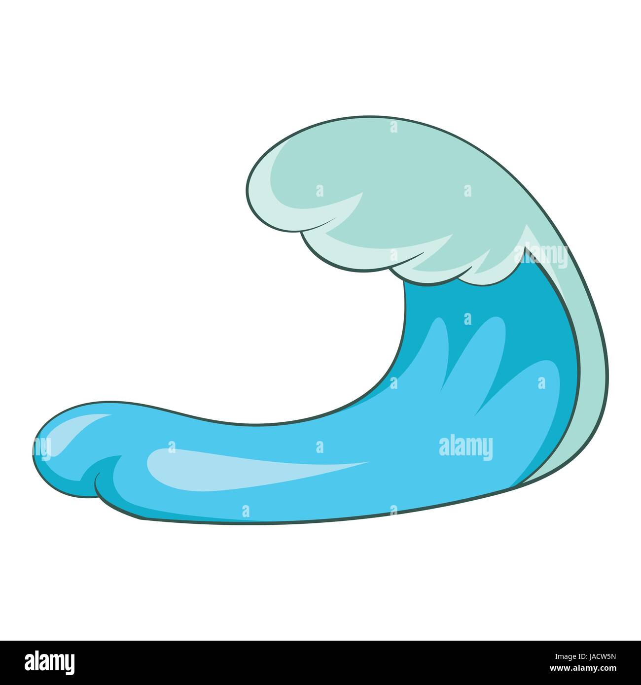 High wave icon. Cartoon illustration of high wave vector icon for web ...